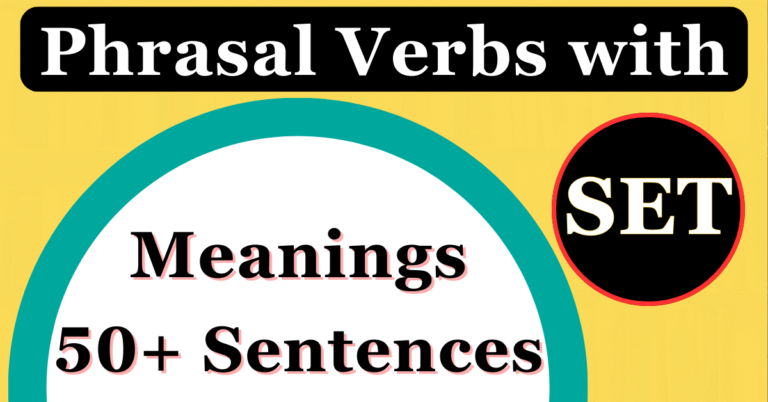 Phrasal Verbs With SET - English Vocabulary - Improvvi.com